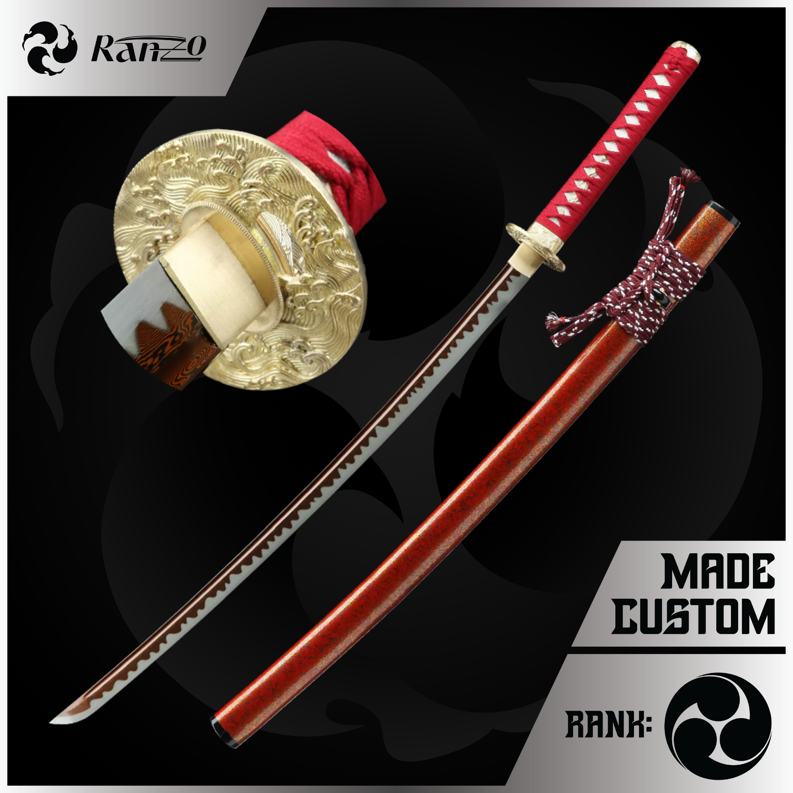 Premium RAN-ZO: Vermilion Tidal Blade – RAN-ZO Swords